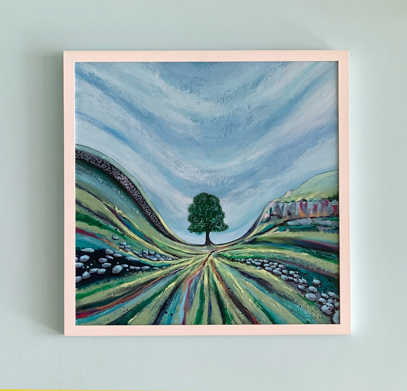 Painting Sycamore Gap From A Different Perspective | Joanne Wishart