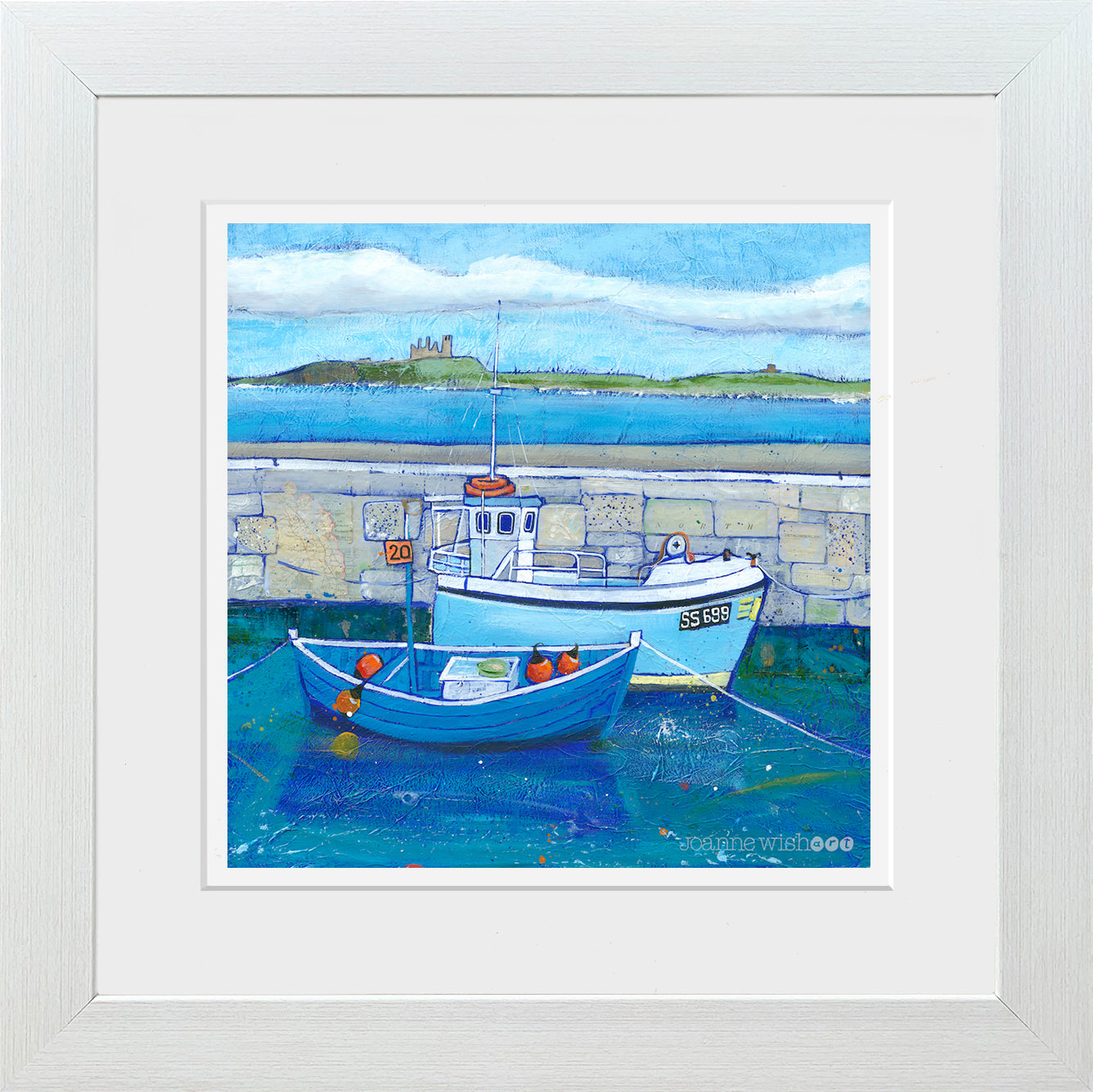 Beadnell Boats Art Print | Joanne Wishart