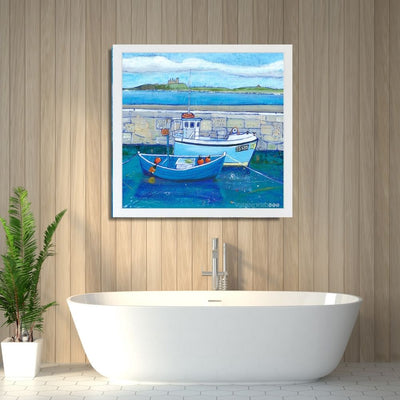 Beadnell Boats Art Print | Joanne Wishart