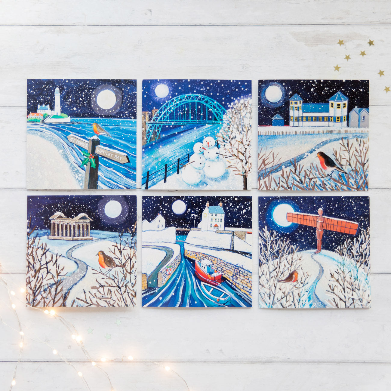 North East Christmas Cards | Card Pack of 6 | Joanne Wishart