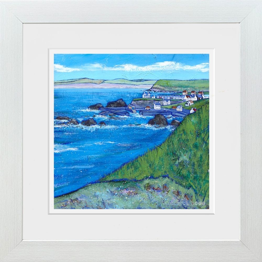 St Abbs Harbour Art Print | Joanne Wishart