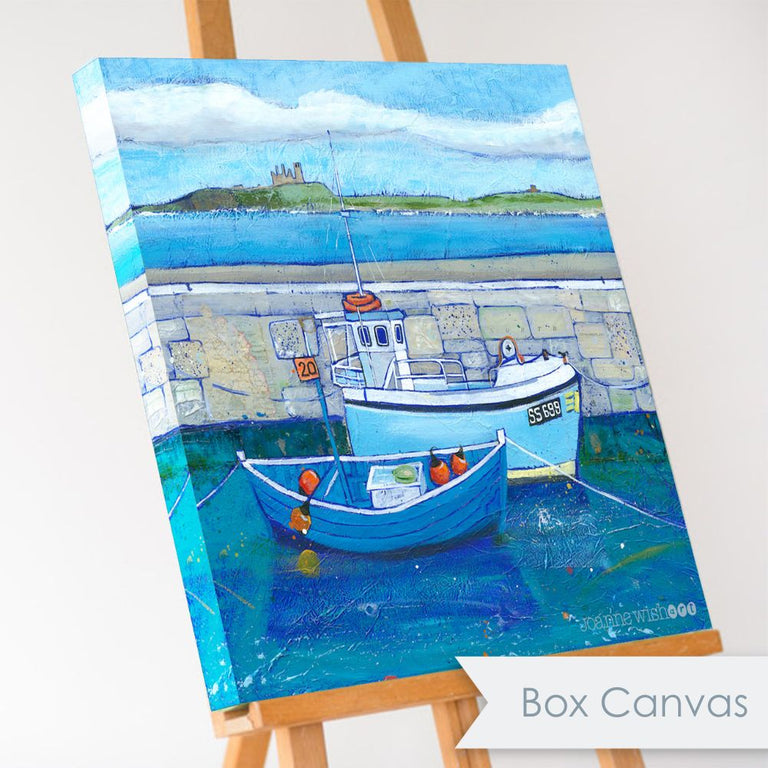 Beadnell Boats Art Print | Joanne Wishart