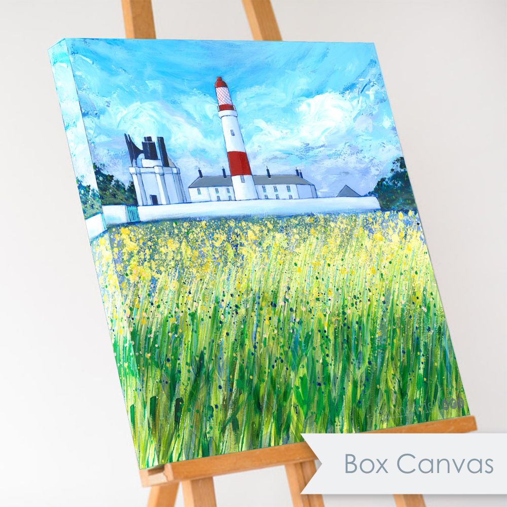 Souter Lighthouse in Spring Art Print | Joanne Wishart